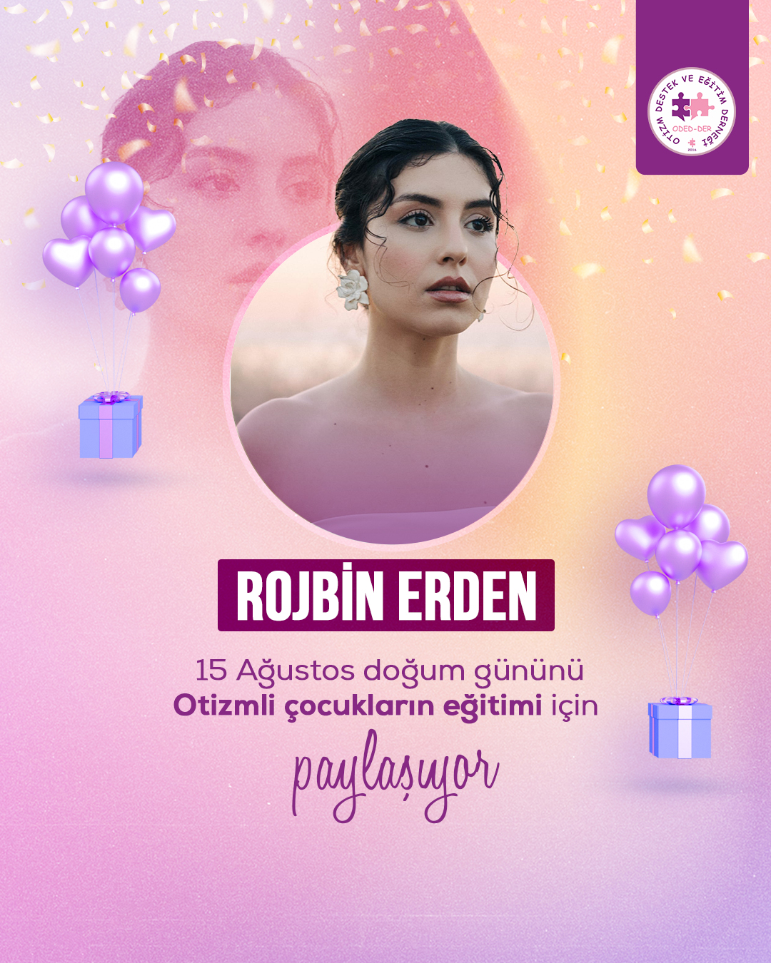 Rojbin Erden Doğum Gününü Odedder ile paylaşıyor | Otizm Destek Eğitim ...