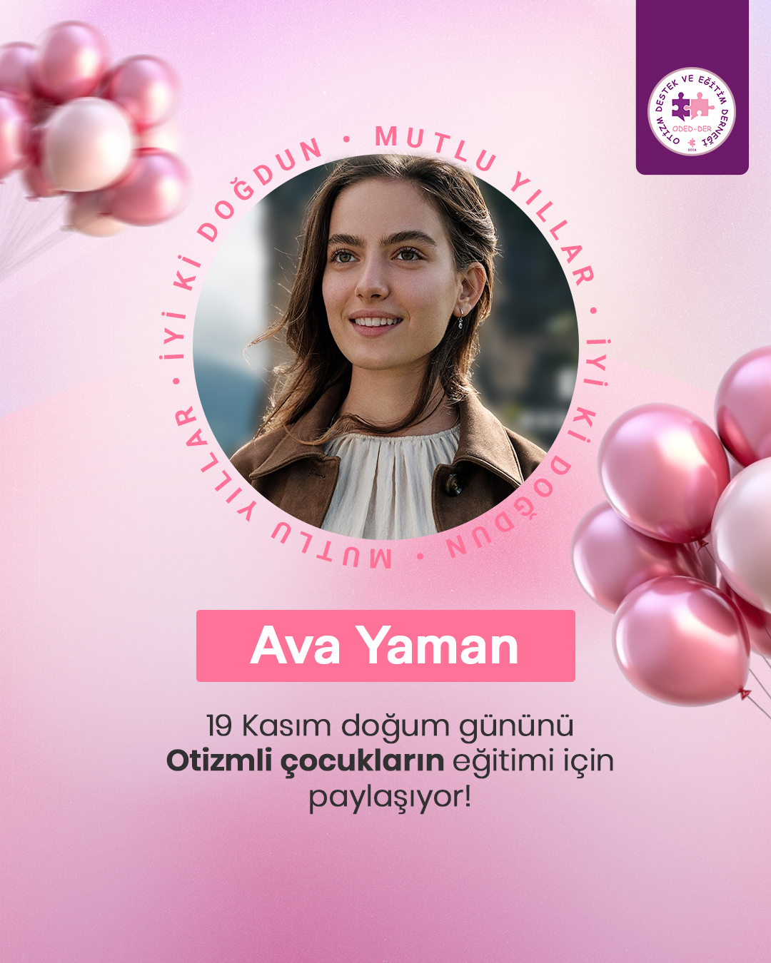 Ava Yaman Doğum Gününü Odedder ile paylaşıyor | Otizm Destek Eğitim Ve ...